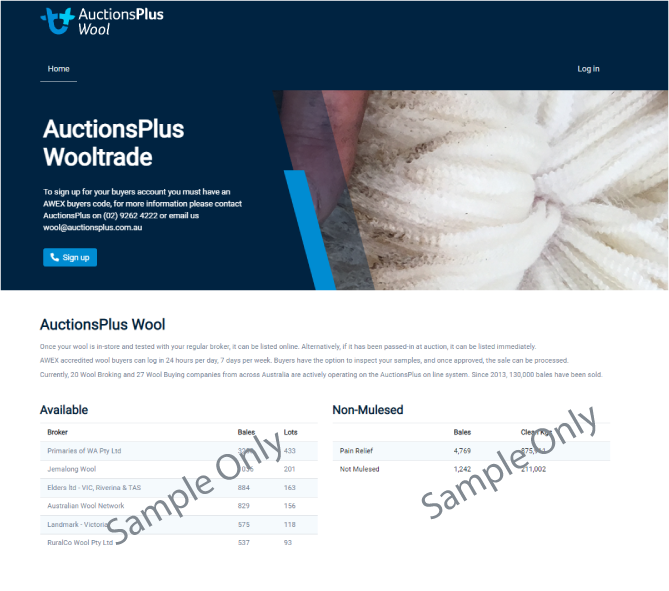 How does AuctionsPlus Wool work?