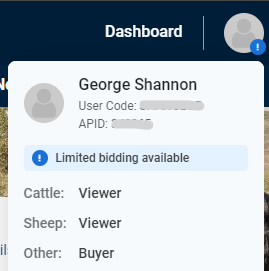 What does 'limited bidding available' mean